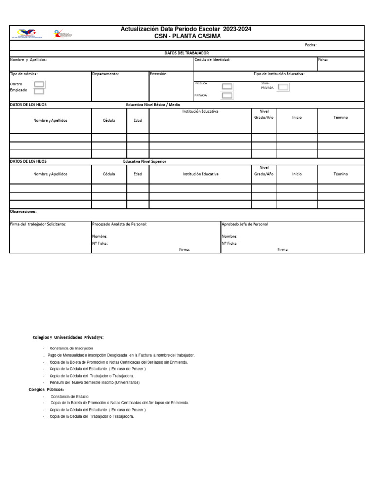 Actualizacion Educativa Formato Nva | PDF