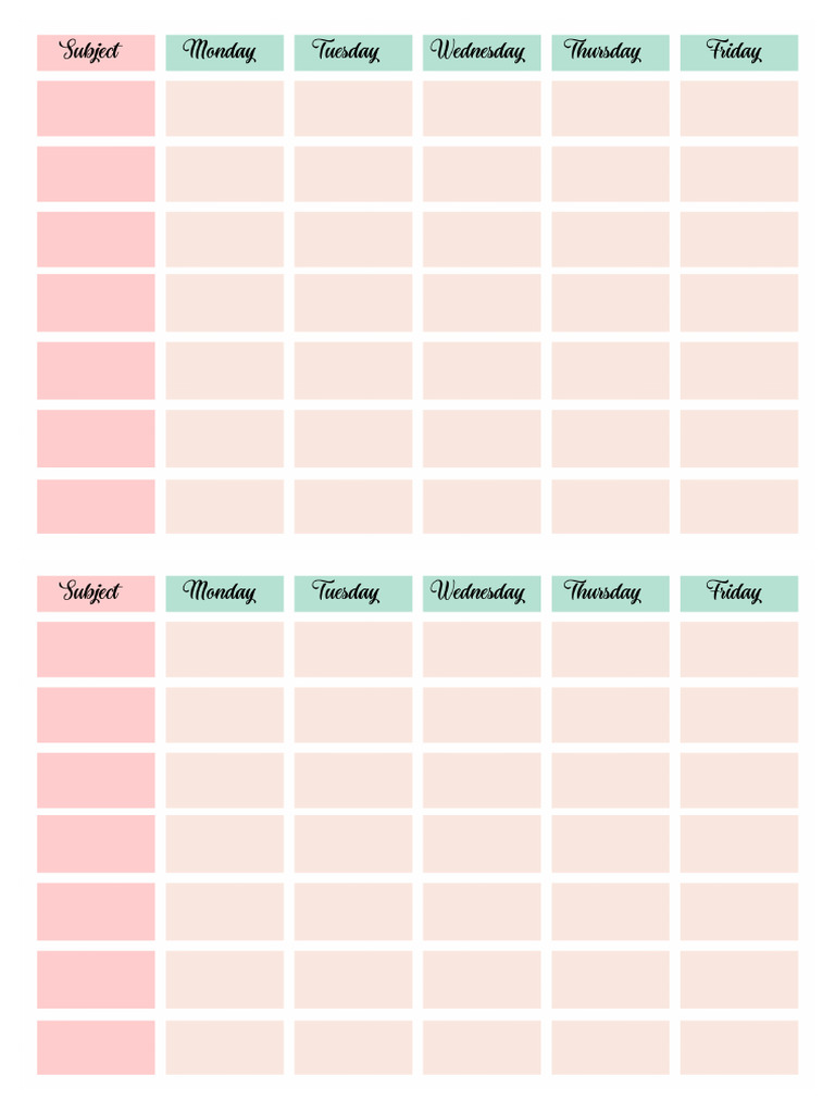 Subject Planner | PDF