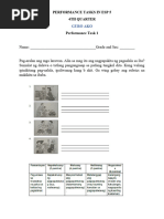 Araling Panlipunan Performance Task | PDF