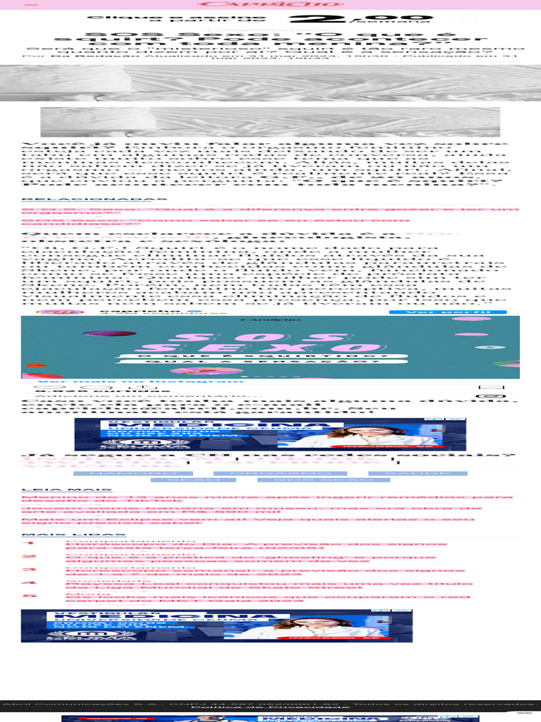 SOS Sexo "O Que É Squirt Pode Acontecer Com Tod | PDF