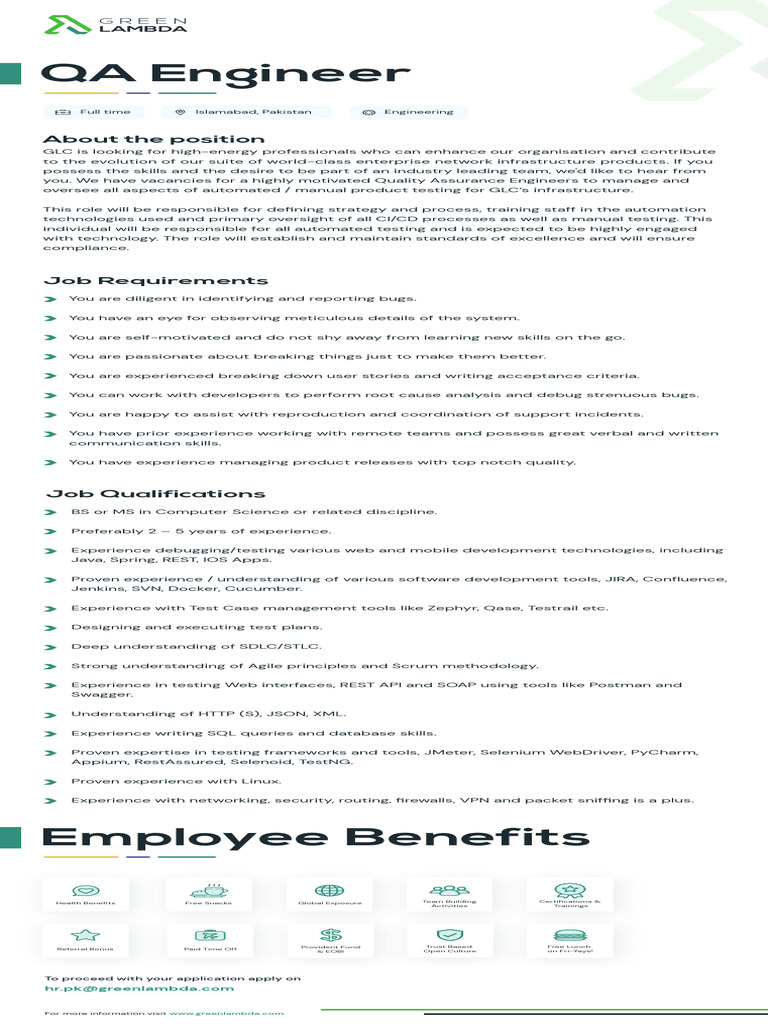 Qa JD | PDF | Selenium (Software) | Representational State Transfer