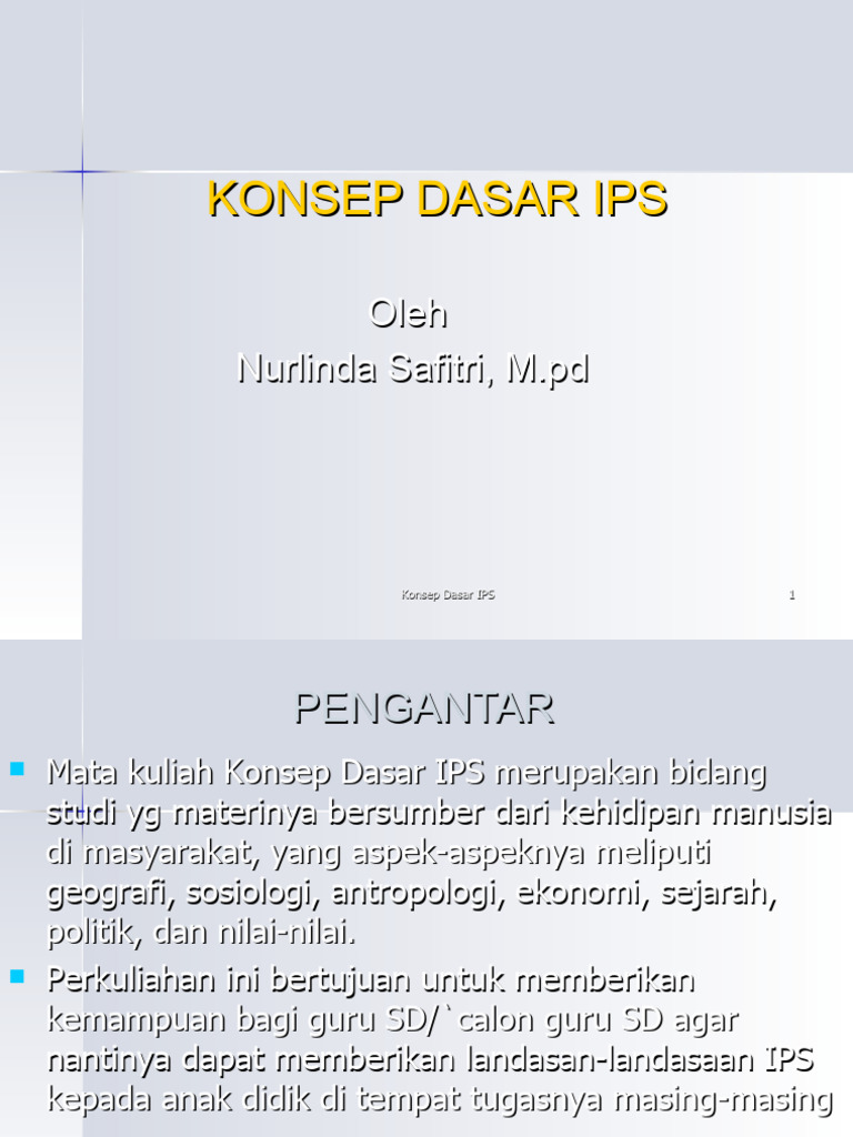 Hakikat Konsep Dasar Ips | PDF