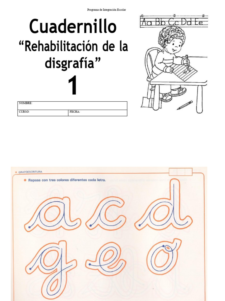 Cuadernillo Disgrafía | PDF | Arte