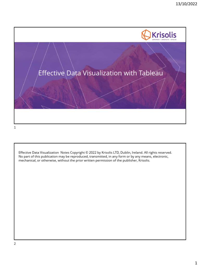 Effective Data Visualization With Python Notes V1.01 | PDF