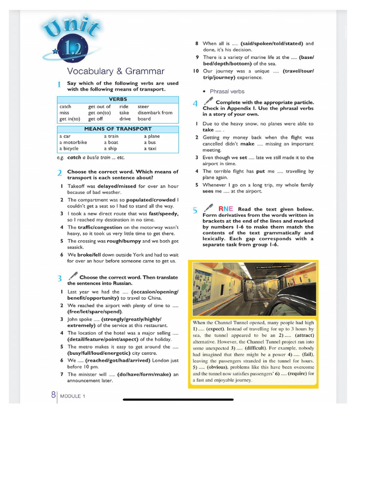 Starlight 10 Module 1 Unit 1 Page 8 | PDF