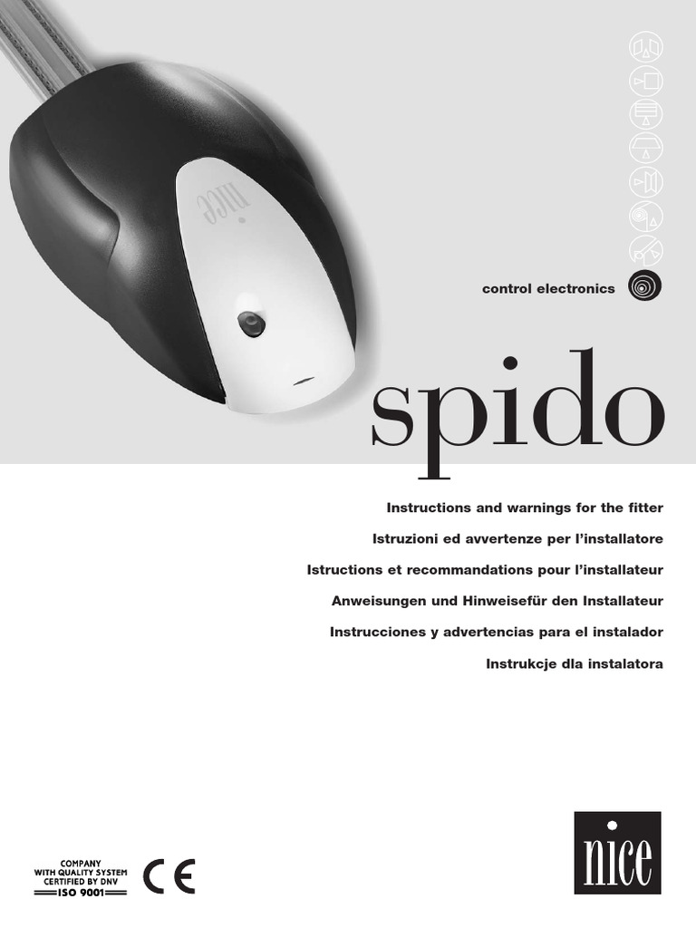 Nice Spido Sp6000 Spa40 Es | Descargar gratis PDF | Relé | Diodo emisor ...
