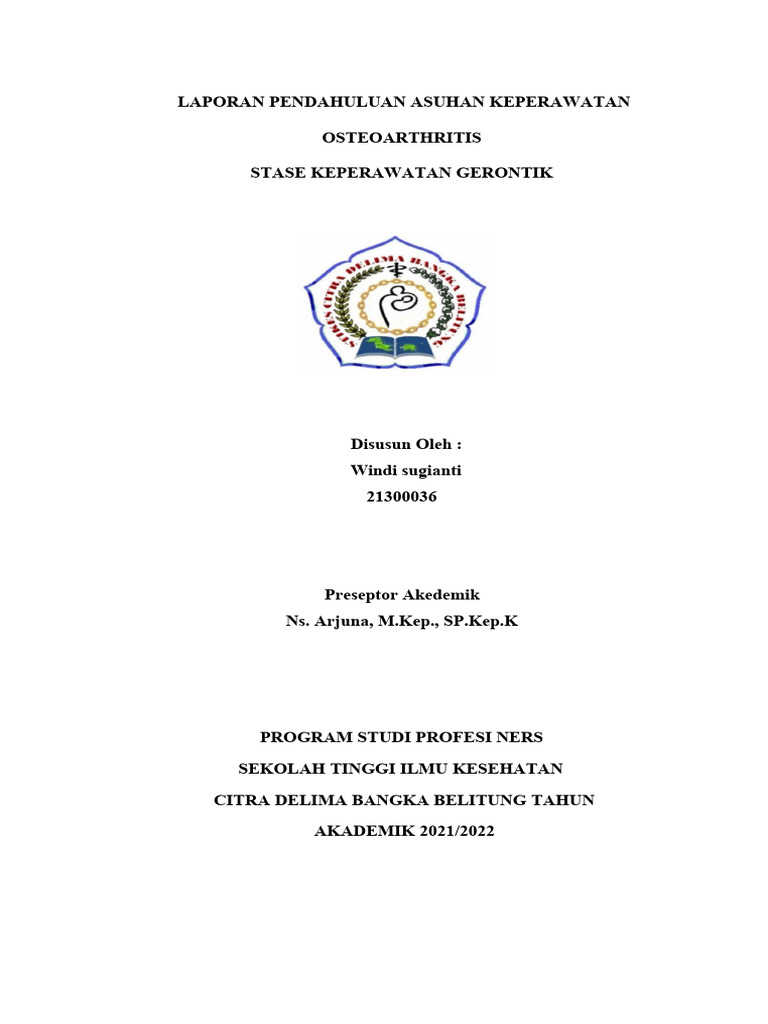 LP Osteoarthritis Windi | PDF