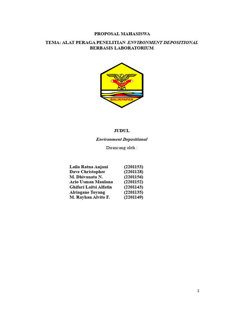Proposal Kelompok 7 | PDF