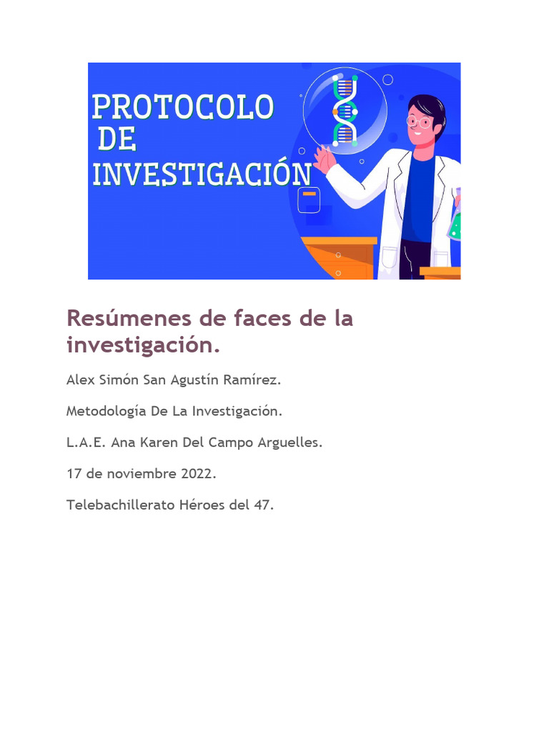 Presentacion Protocolo de Lainvestigacion | PDF