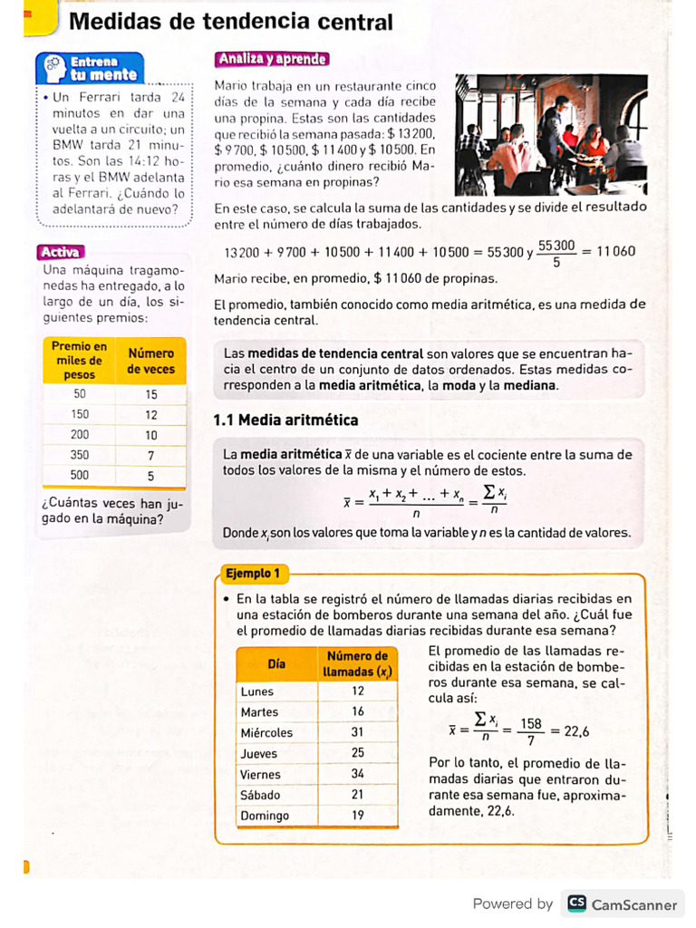 Medidas Dentendencia Central | PDF