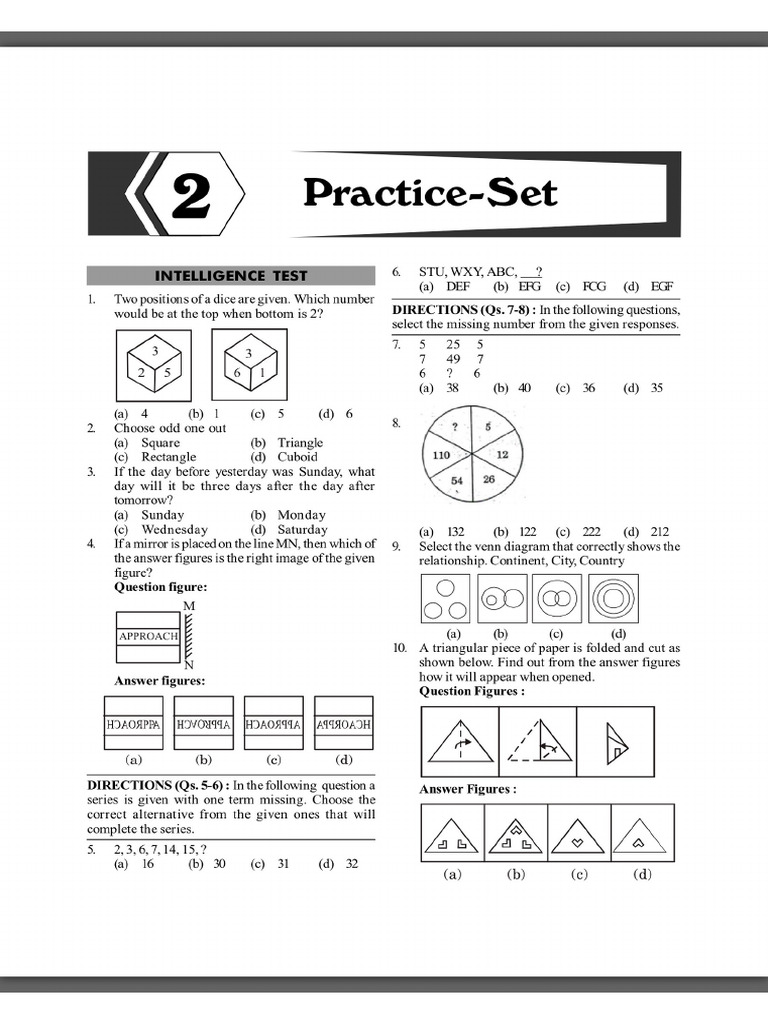 AISSEE Practice Set - 2 | PDF