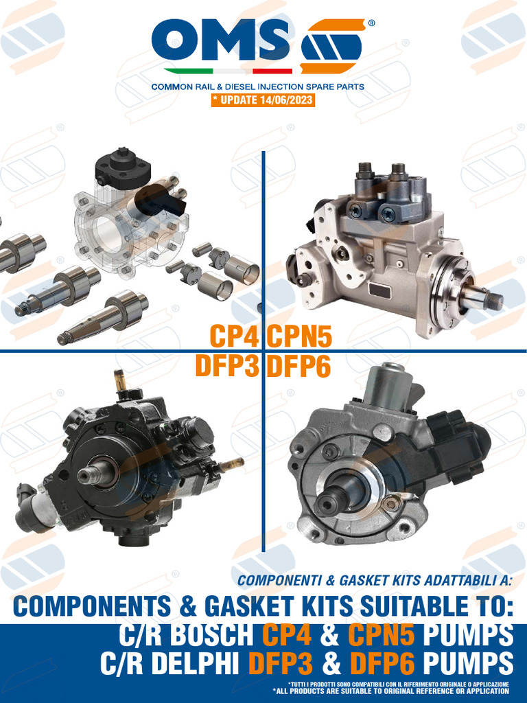 Brochure OMS - CP4-CPN5-DFP3-DFP6 Parts - 14.06.23 | PDF | Pump | Physical Sciences