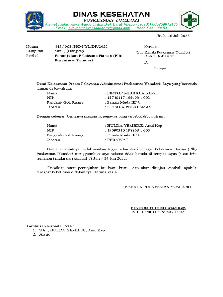 Contoh SK Pik KRR | PDF