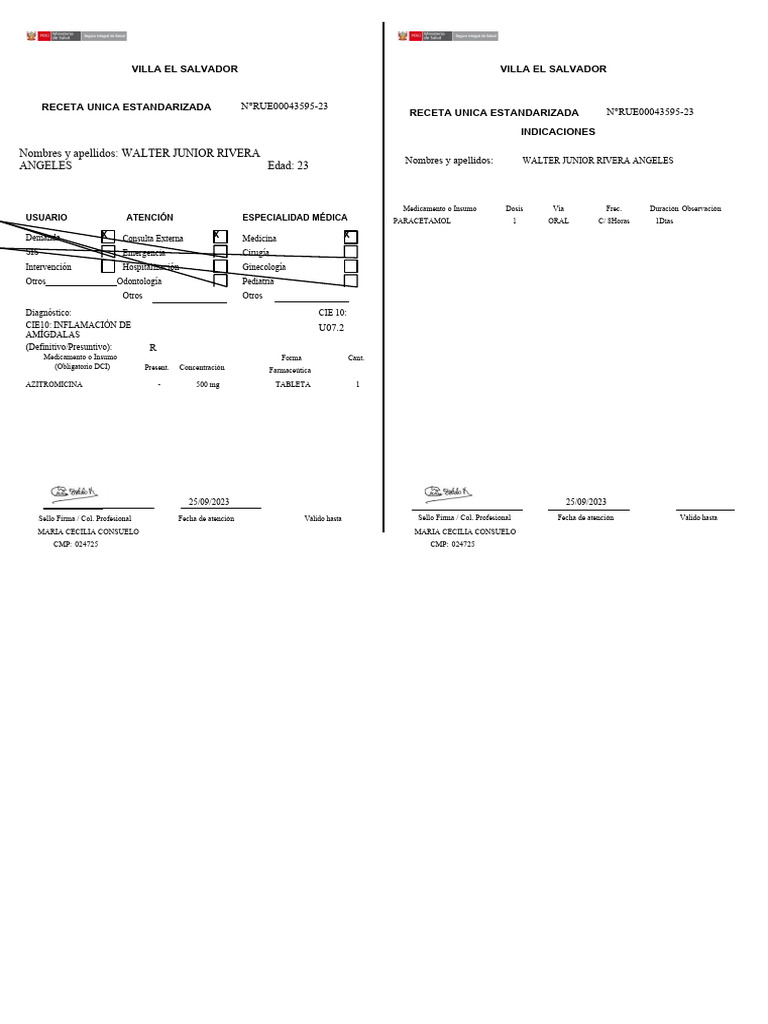 Receta 72278510 | PDF | Tratamientos médicos | Drogas