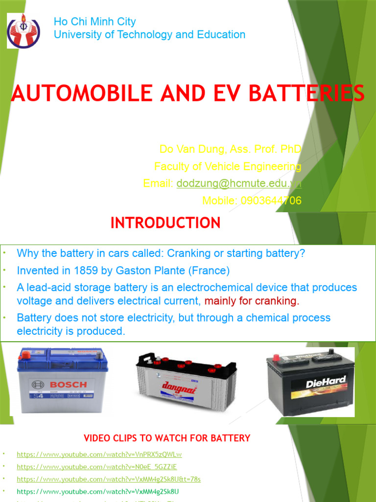 C2. Batteries and Evb 2023 | PDF | Electric Vehicle | Battery Charger