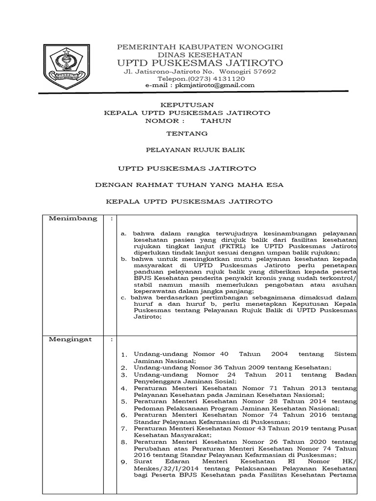 SK Tentang Rujuk Balik | PDF | Pengembangan Diri