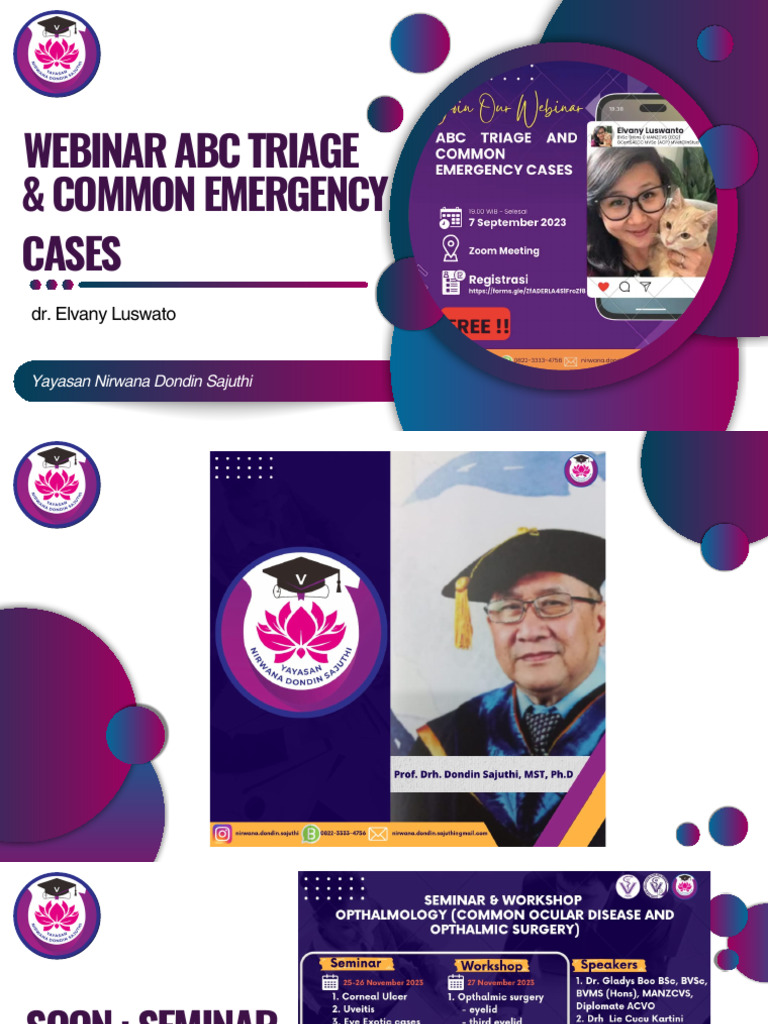 Ss PPT Utama Webinar ABC Triage | PDF | Neutering | Veterinary Medicine