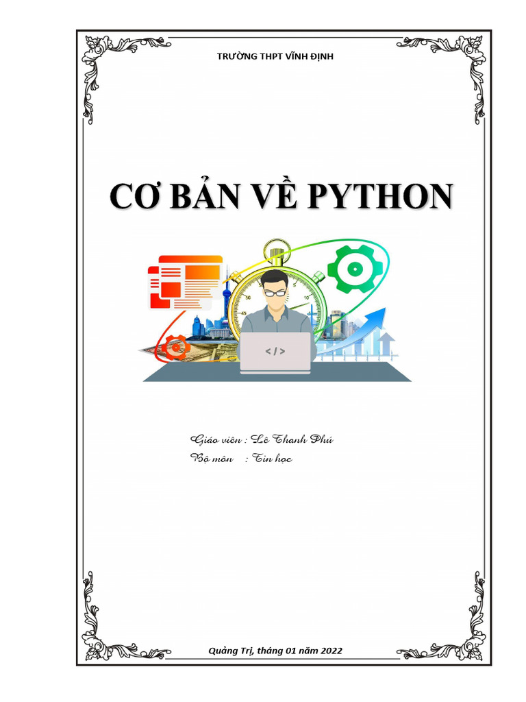 Giáo Trình Python Cơ Bản PDF | PDF