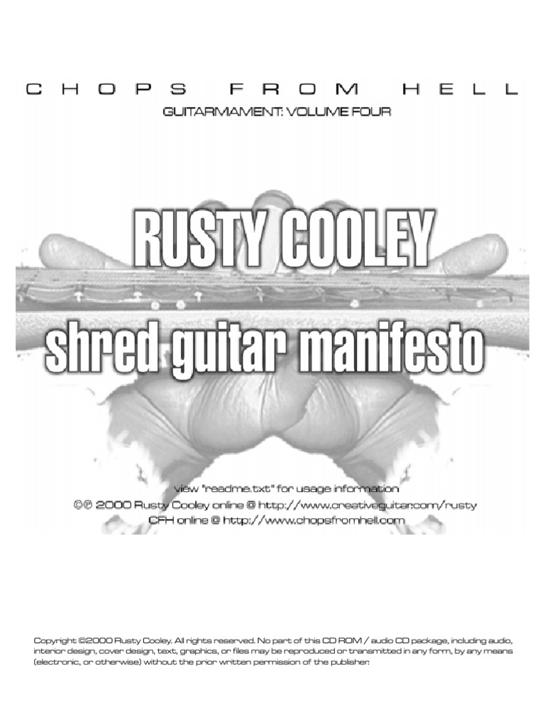 Rusty Cooley Guitar Manifesto | PDF