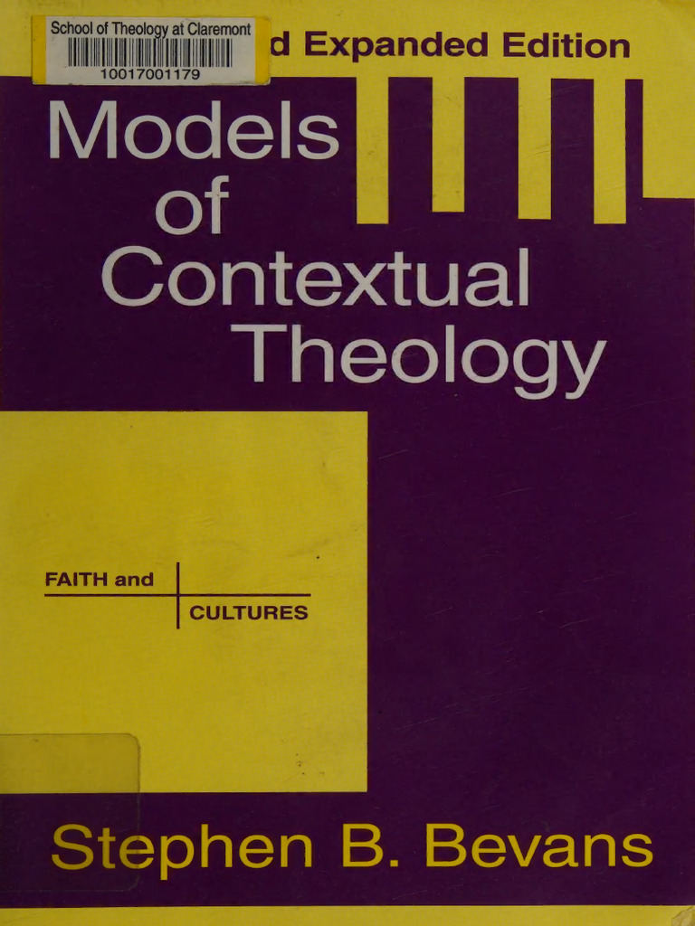 Models of Contextual Theology - Bevans, Stephen B., 1944 - 2002 ...