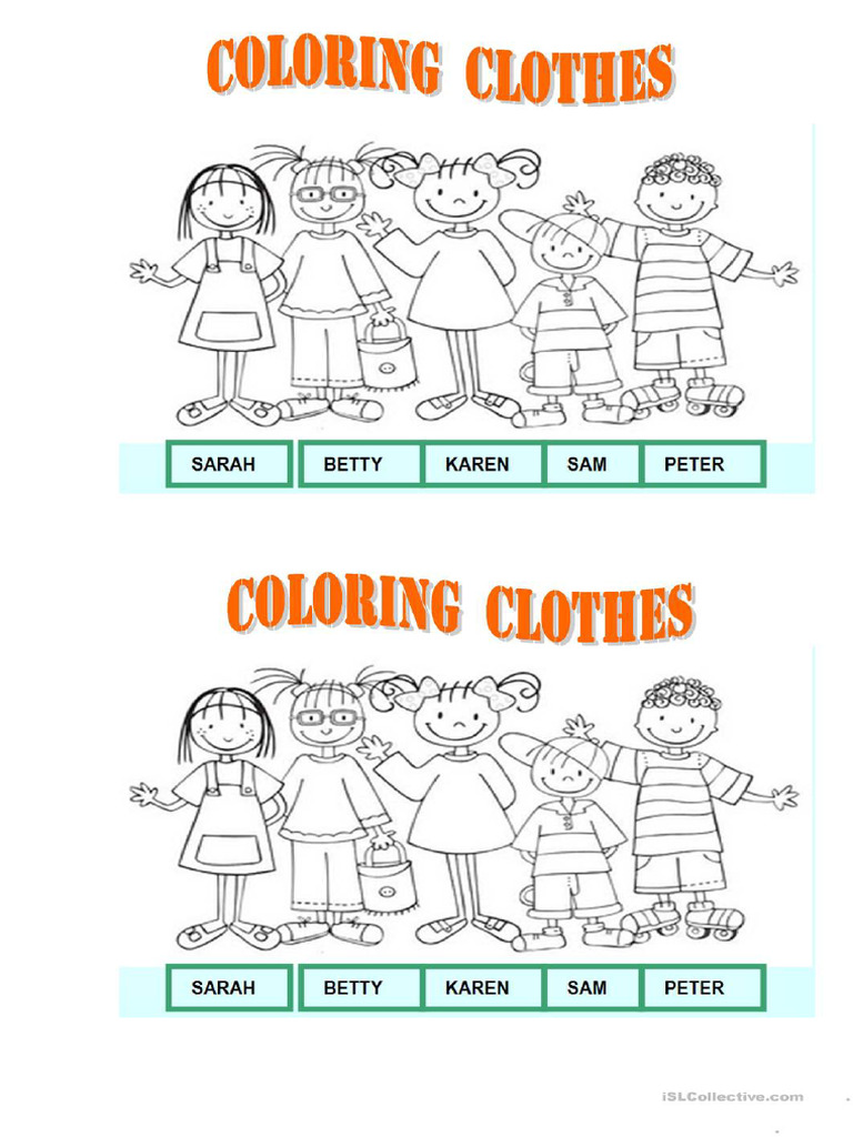 3.coloring Clothes | PDF