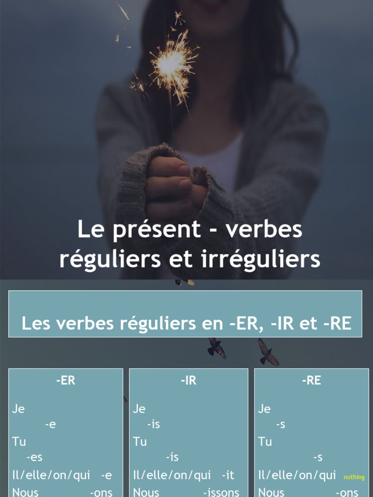 Le Présent - Verbes Réguliers Et Irréguliers | PDF | Ouverture (échecs ...