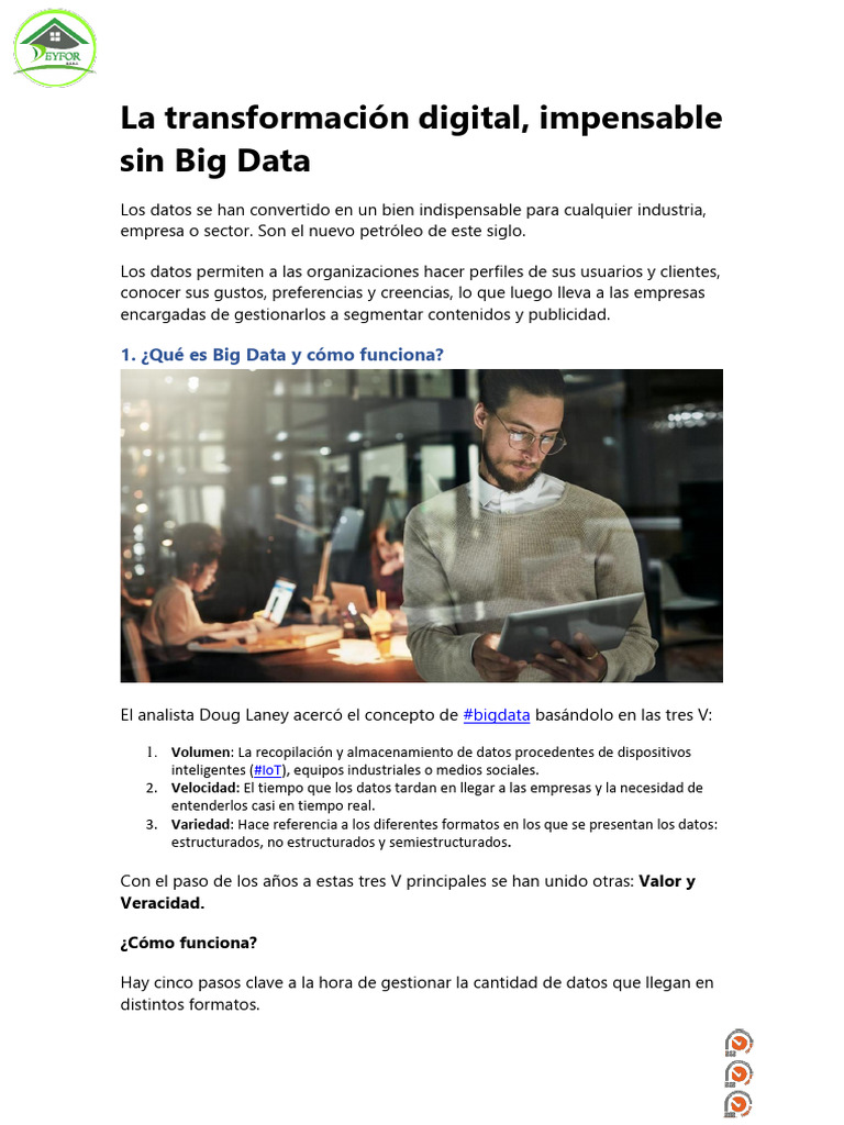 La Transformación Digital | PDF | Big Data | Informática
