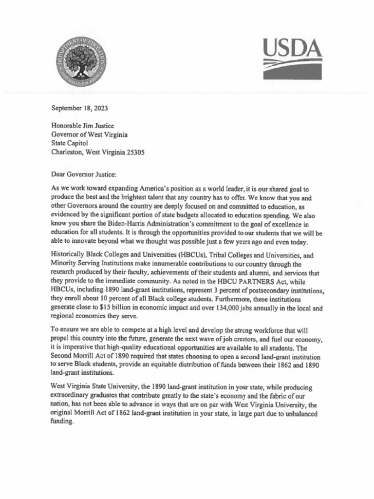 USDA Letter | PDF