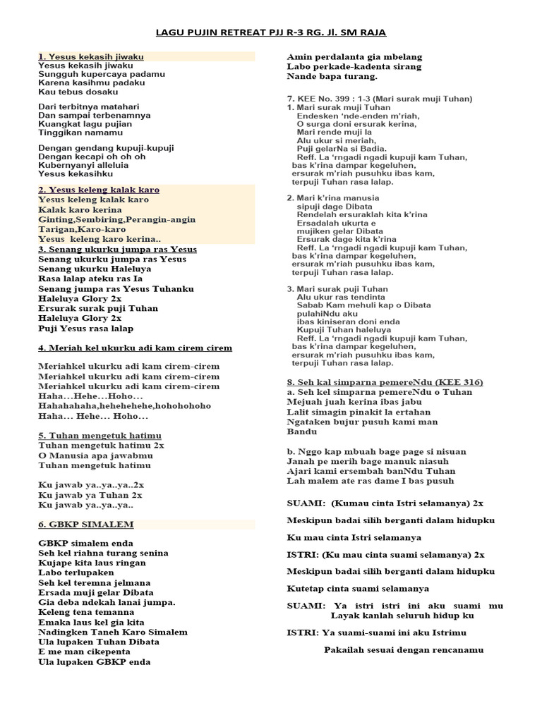 Yesus Kalak Karo | PDF | Agama & Spiritualitas