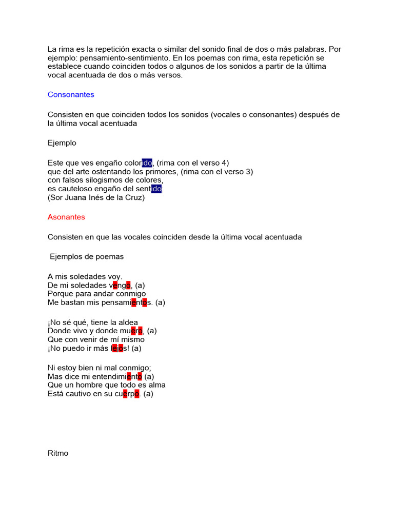 Rimas Ritmo | PDF