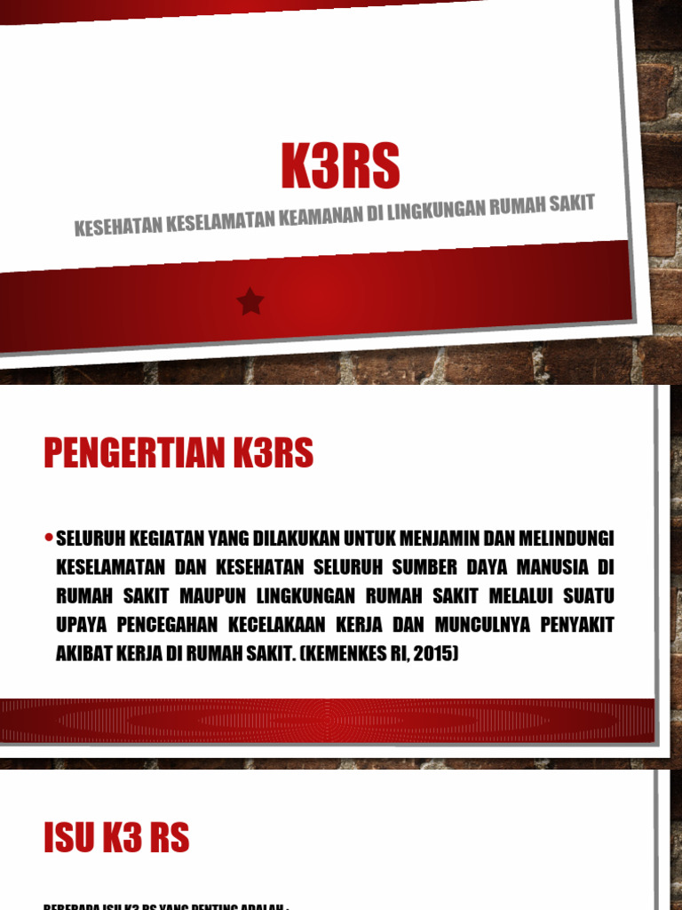 Presentasi K3RS | PDF | Teknologi & Rekayasa