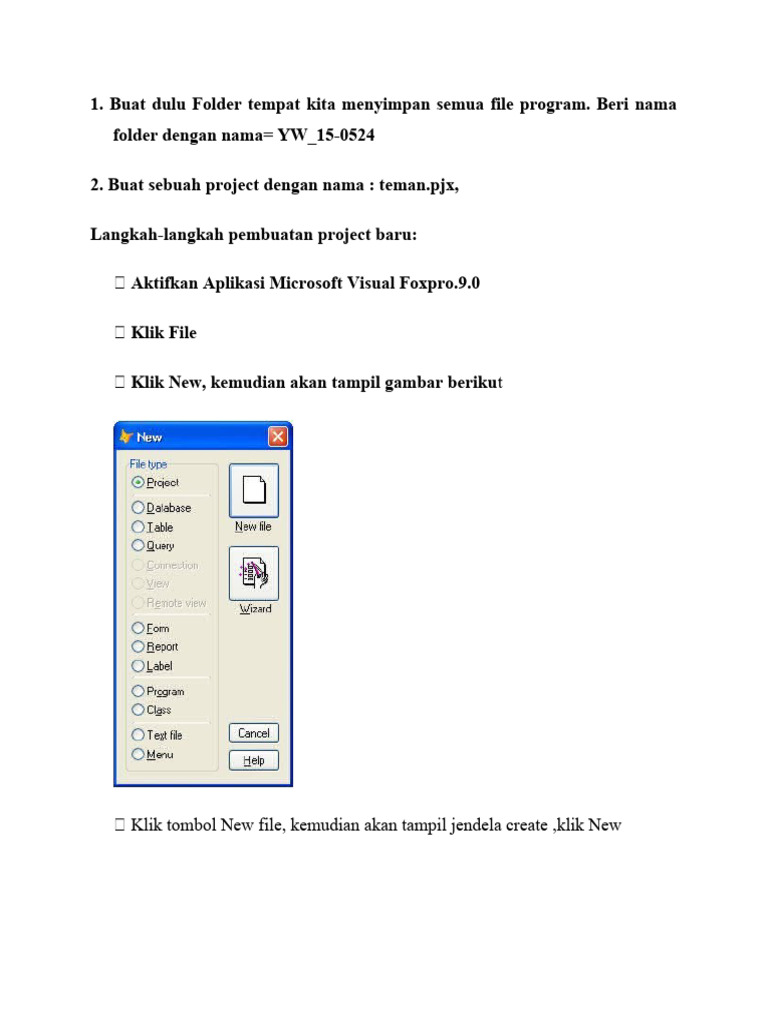 Langkah Awal Penggunaan Foxpro | PDF