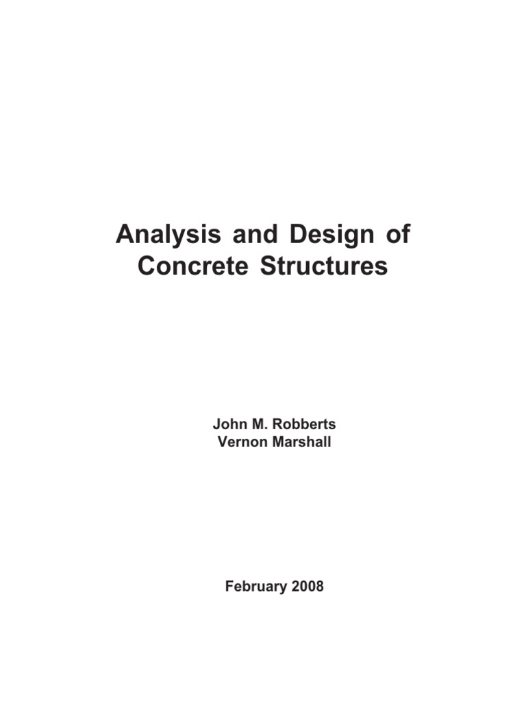 Analysis and Design of Concrete Structures | PDF | Concrete | Cement