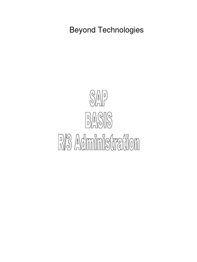 Sap Basis r3 Hand Book | PDF | Computers