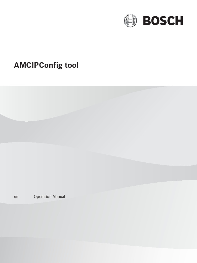 Bosch AMC IP Configuration Tool Guide | PDF