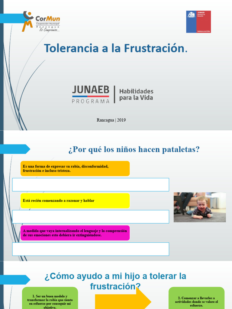 Tolerancia a La Frustración | PDF | Conceptos psicologicos | Sicología
