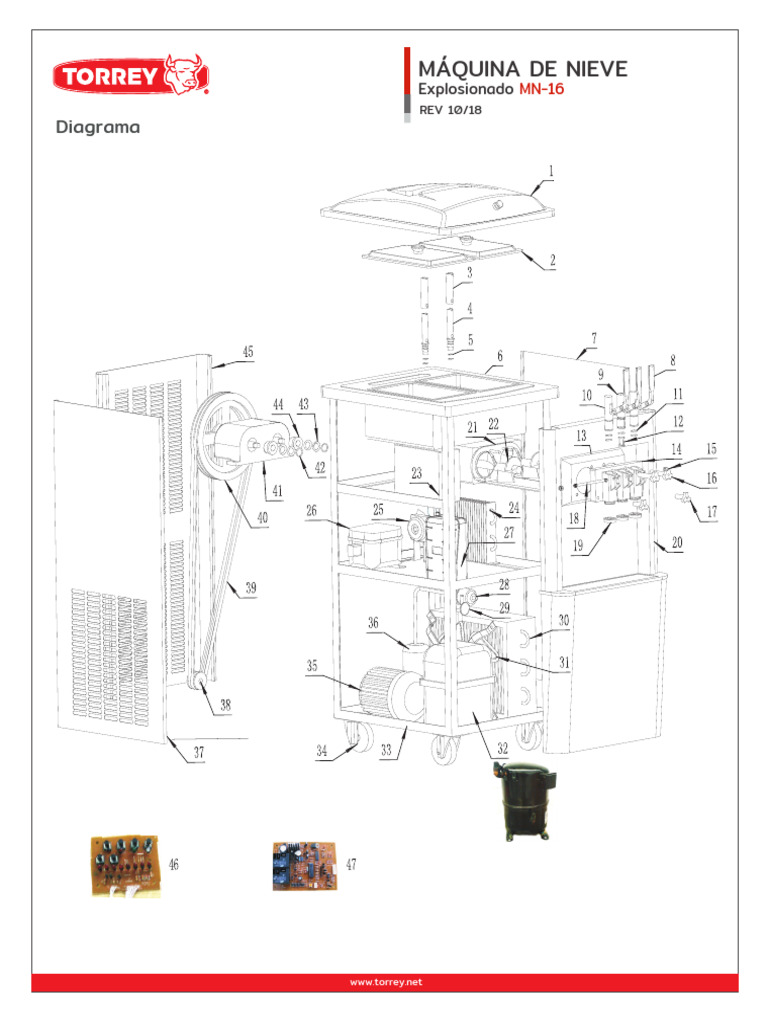Explosionado MN-16 | PDF | Máquinas | Industria automotriz