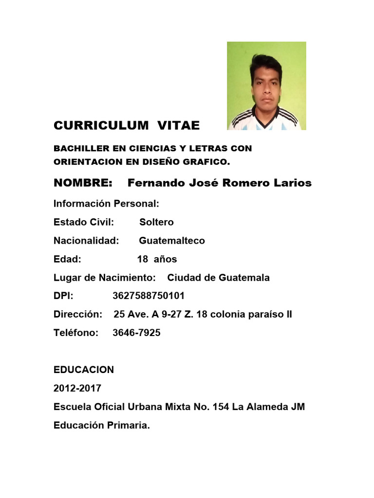 CURRICULUM VITAE Fernando | PDF