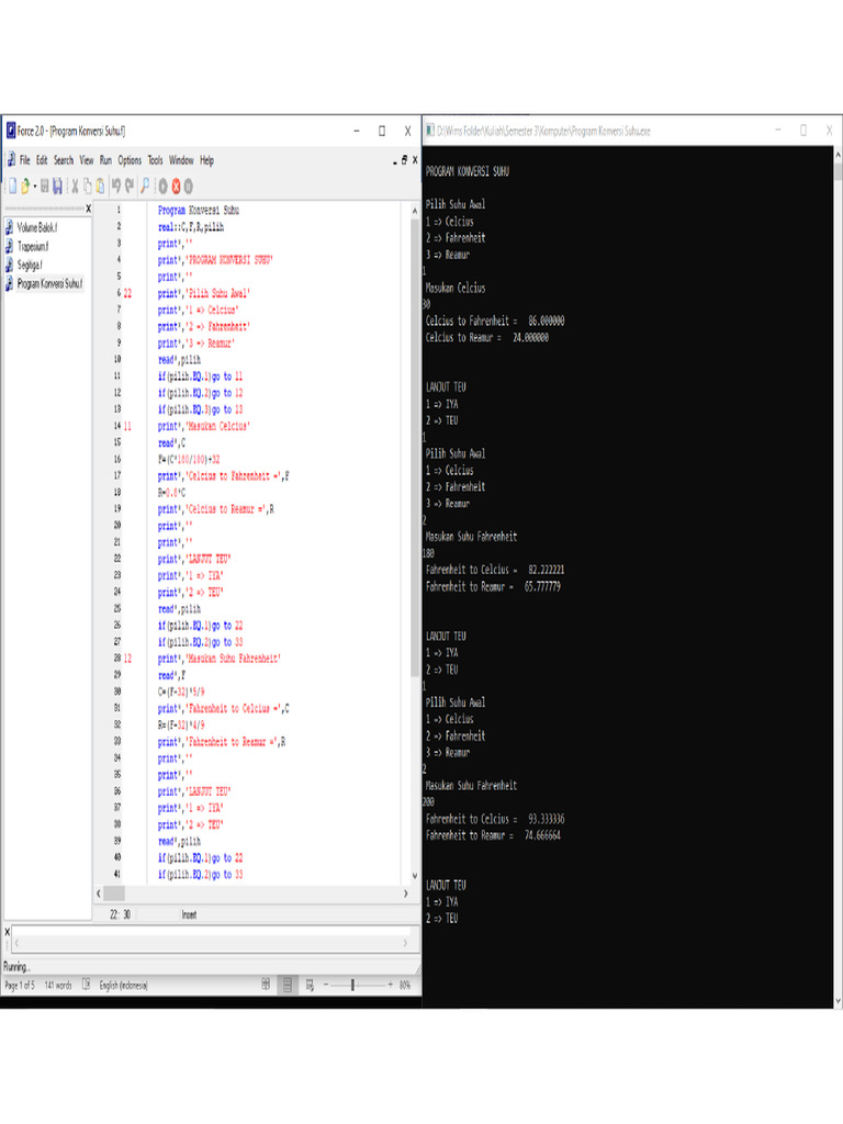 Konversi Suhu 1 | PDF