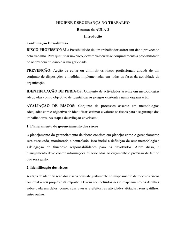 Resumo AULA 2 | PDF