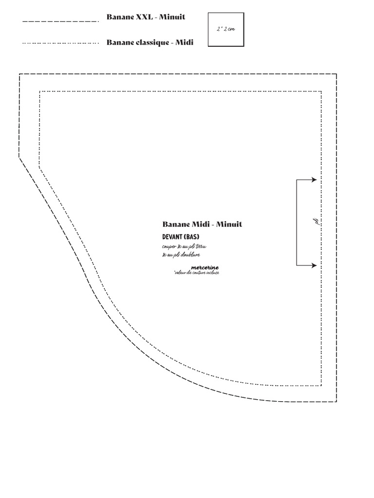 Patron Couture Sac Banane Midi-Minuit | PDF