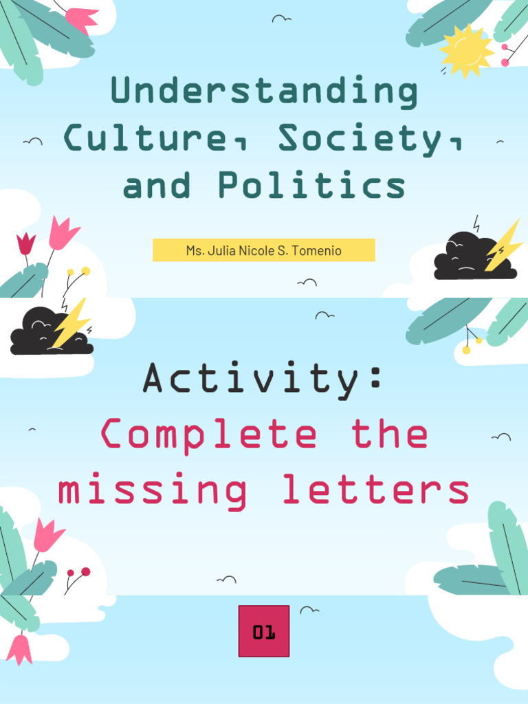 Ucsp - Lesson 1 | PDF | Sociology | Anthropology