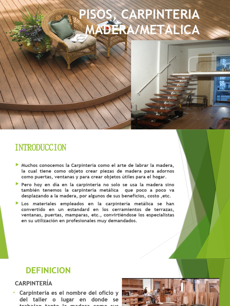 Diapositivas Carpinteria | PDF