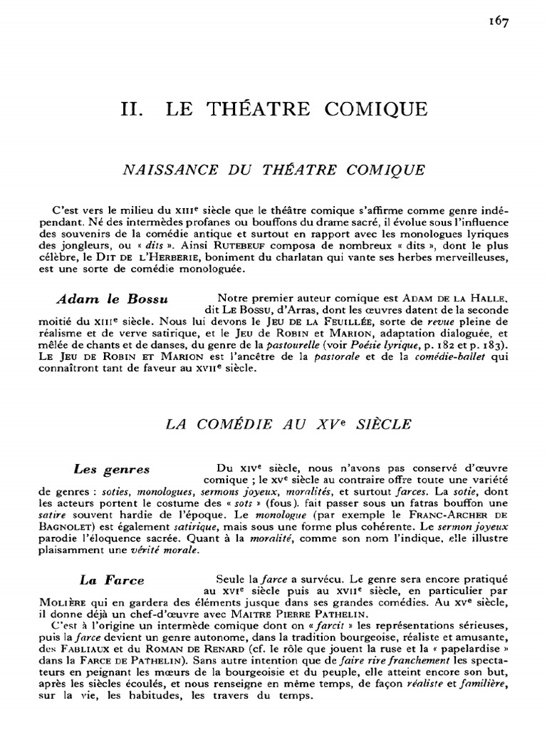 Le Théâtre Comique | PDF
