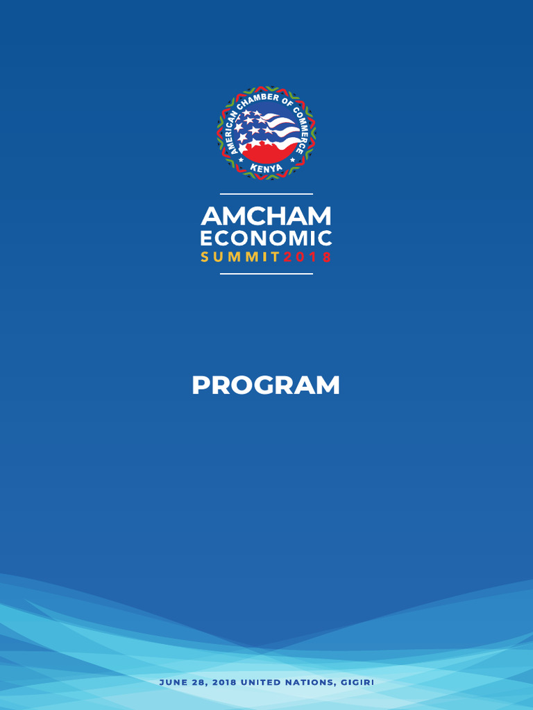 Amcham Economic Summit Program - Web | PDF | Kenya | Economies