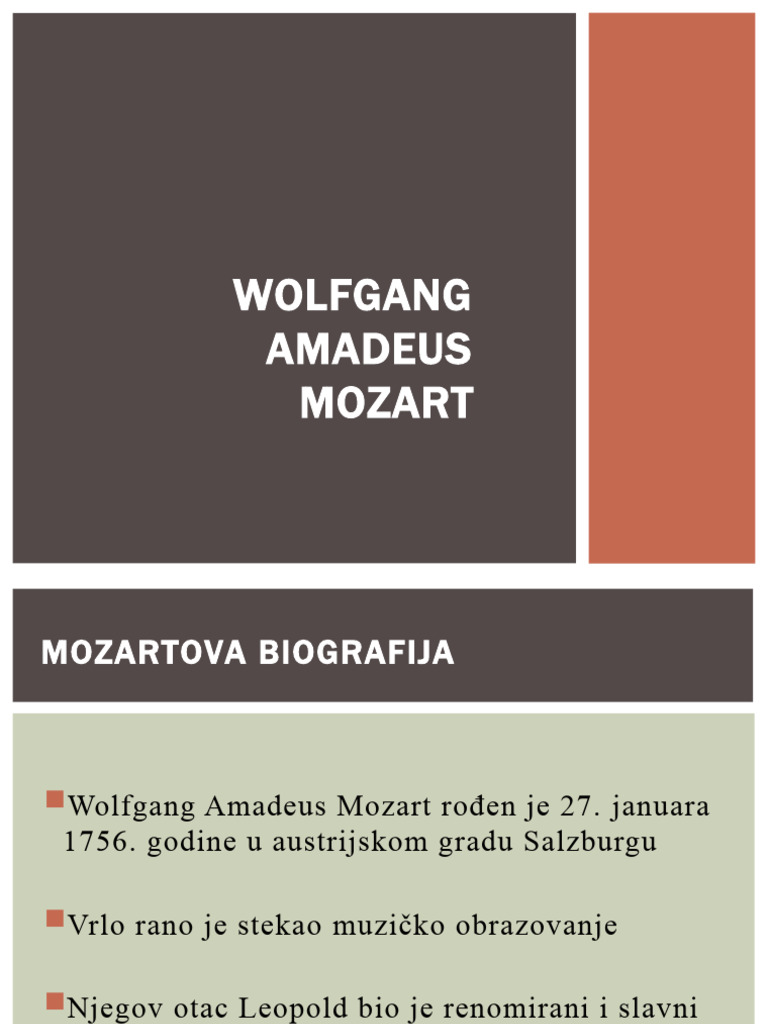 Wolfgang Amadeus Mozart | PDF