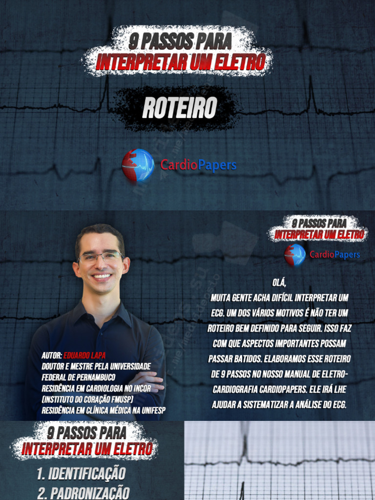 Ebook Roteiro para Interpretar Um ECG | PDF