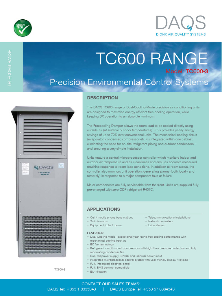TC600-3 Data Sheet | PDF | Technology & Engineering