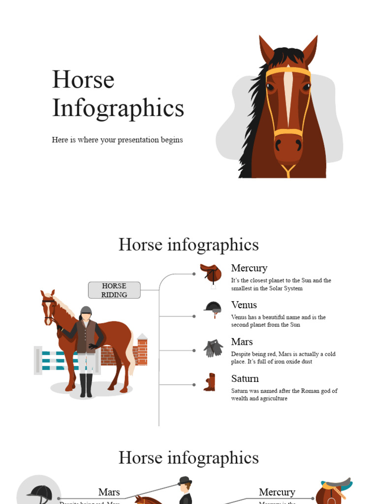 Horse Infographics by Slidesgo | PDF | Planets | Venus