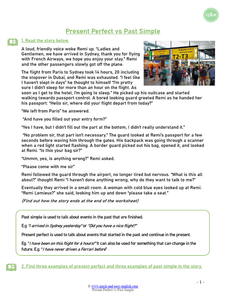 Present Perfect vs Past Simple Exercises | PDF | Marilyn Monroe